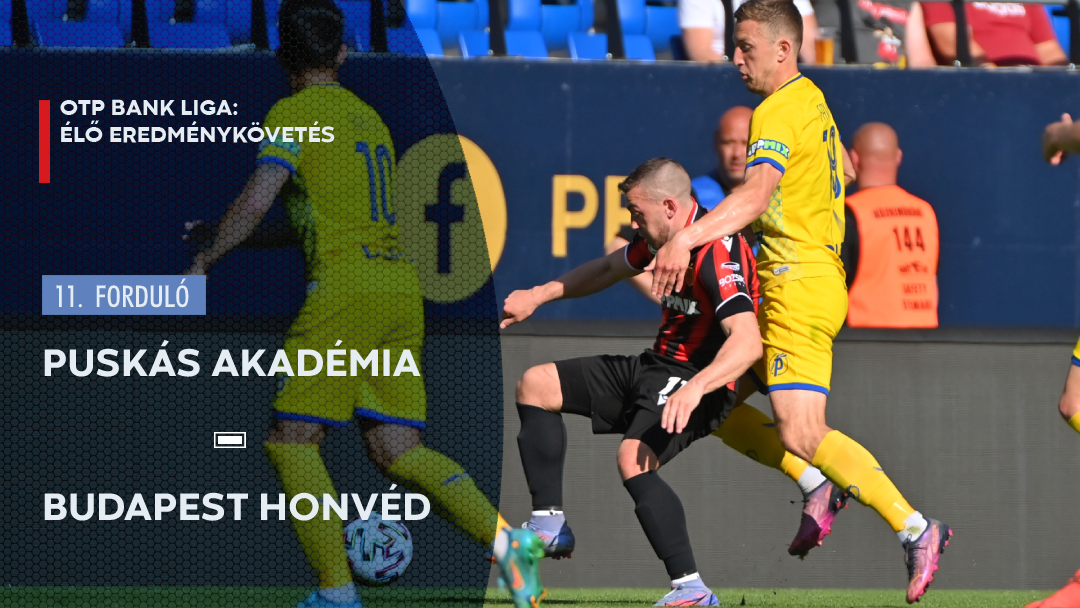 NB I: Puskás Akadémia–Honvéd (1-0) – eredménykövetés - Csakfoci.hu